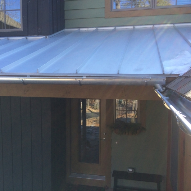 Installation of Galvanized Gutter to Match the Look of your Home